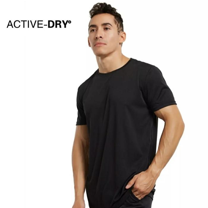 Jual Kaos Polos Anti Kusut Active-DRY Dri Fit Olahraga Running Training ...