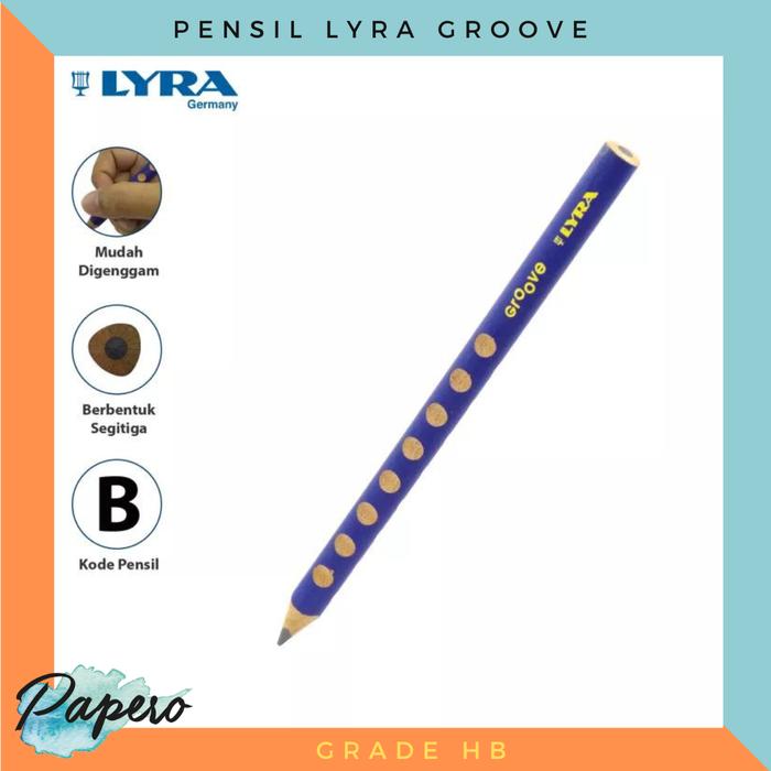 Jual Pensil Lyra Groove HB Pencil Segitiga Belajar Menulis - Slim ...
