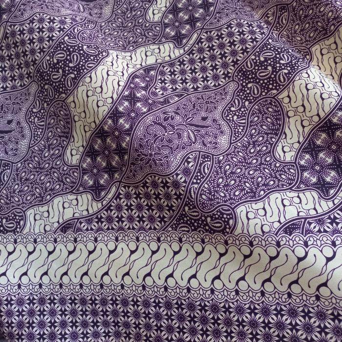 Jual kain batik meteran batik bsy ungu halus - Kota Salatiga - Toko ...