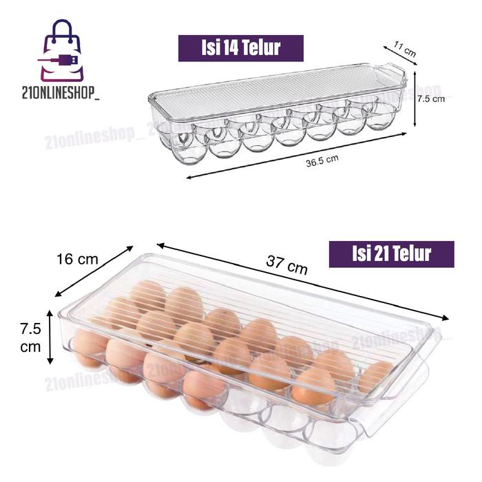 Jual Kotak Telur Egg Storage Box Refrigerator Clear Box Tempat Telur ...