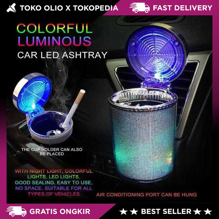 Jual Asbak Tempat Abu Rokok Mobil Stainless Portable Model Jepit Dengan ...