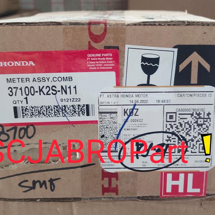 Jual METER ASSY COMB..NEW HONDA VARIO 160..37100 K2S N11..ORI AHM ...