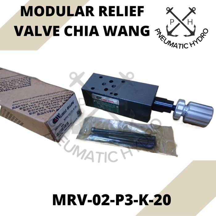 Jual Modular relief valve hydraulic Chia wang MRV-02-P3-K-20 - Jakarta Barat - Pneumatic Hydro ...