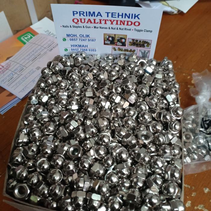 Jual cup nut/mur topi m6 nikel - Jakarta Barat - qualityindo | Tokopedia