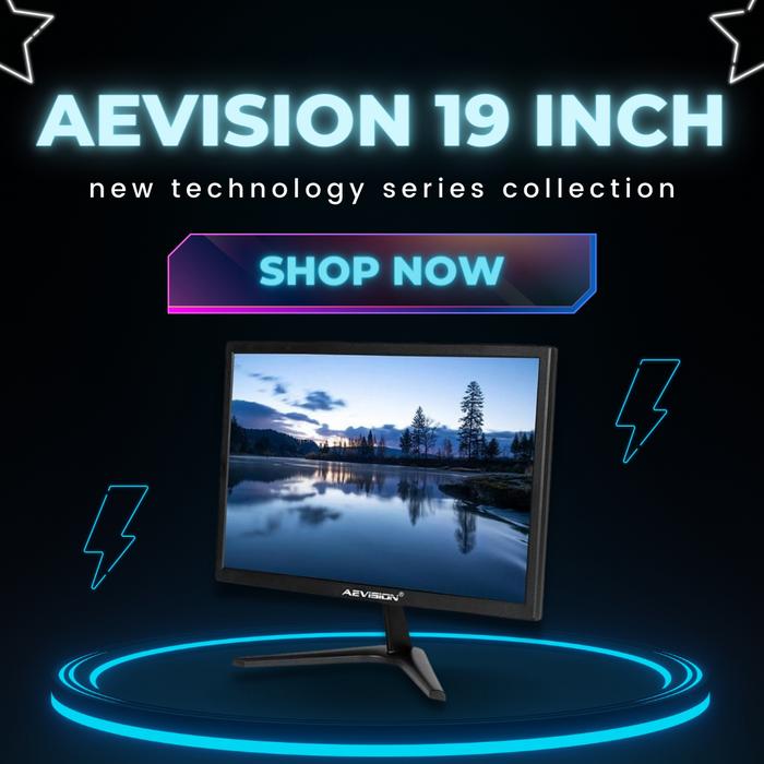 Promo Monitor LED AeVision / AE VISION 19inch HDMI - VGA - USB Port - 1 ...