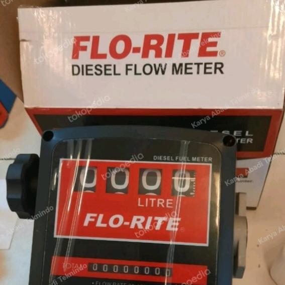 Jual Meteran Solar Flo Rite 4 digit drat 1" inch Flowmeter / Flowmeter ...