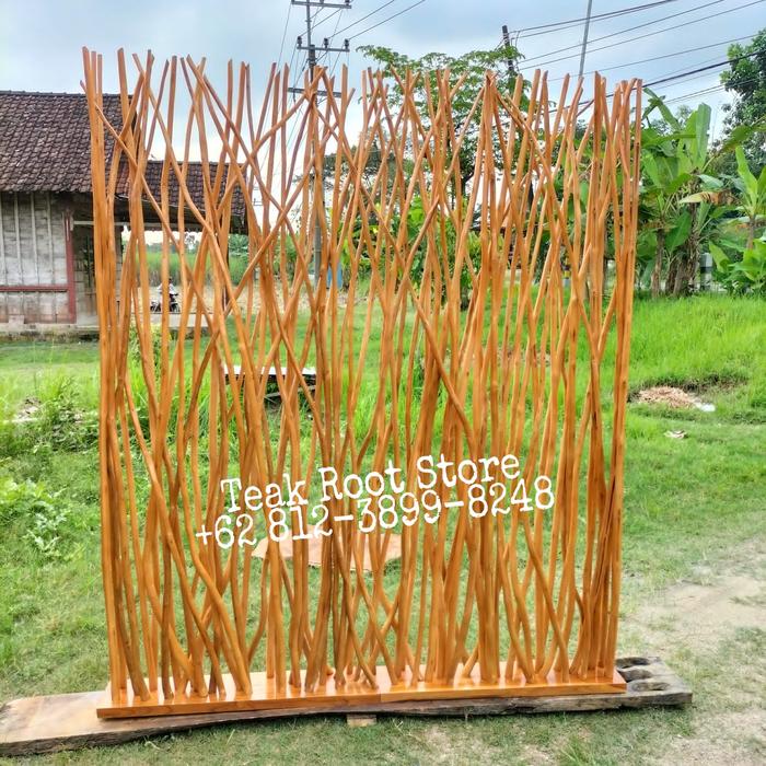 Jual Dekorasi Pembatas Ruangan dari Ranting Kayu Jati - Kab. Bojonegoro ...