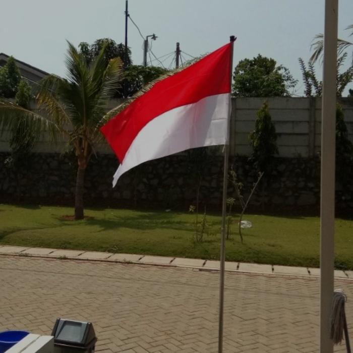 Jual Tiang Bendera merah putih indonesia galvanis anti karat 3meter ...