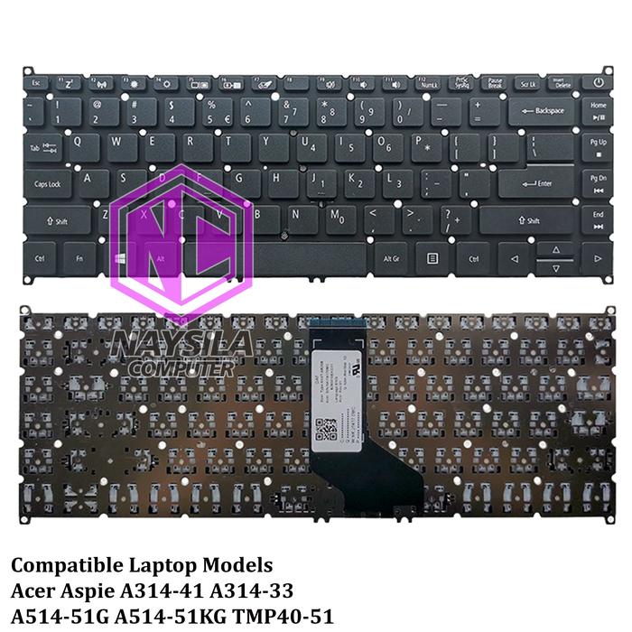 Jual Keyboard Acer Aspire 3 A314 A314-21 A314-41 33 31 A514 A514-52 ...