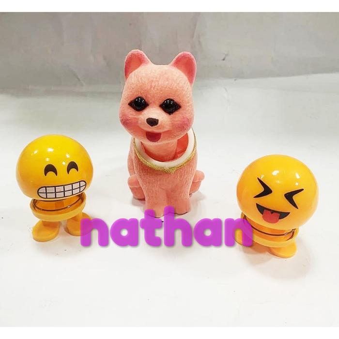 Jual Boneka Dashboard Mobil Kucing Pink & Smile Goyang Kepala Smile ...