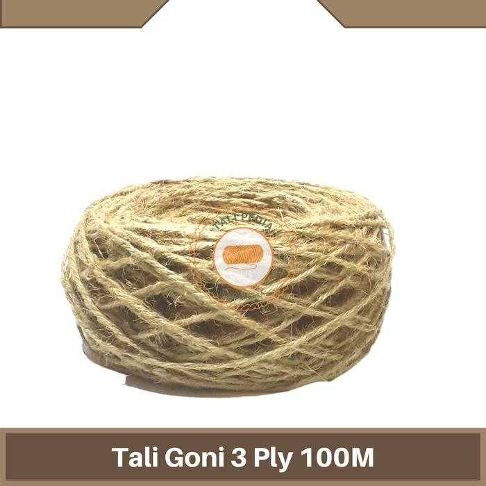 Jual Tali Goni Kecil 3 Ply - Tali Rami 3MM 100m Benang Kerajinan Rumbai ...