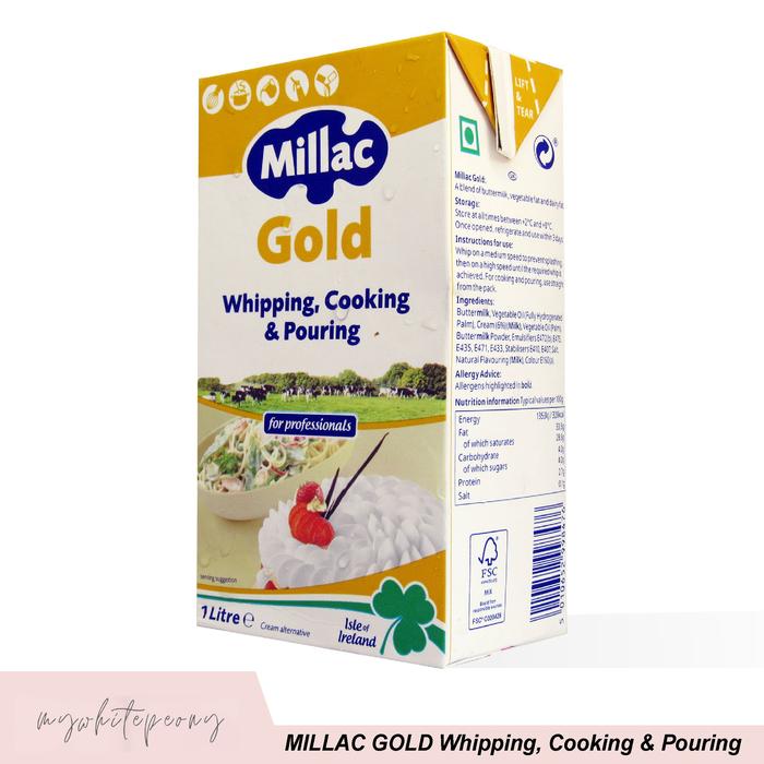 Jual Millac Gold Whipping Cream 1 liter - Kota Bandung - mywhitepeony ...