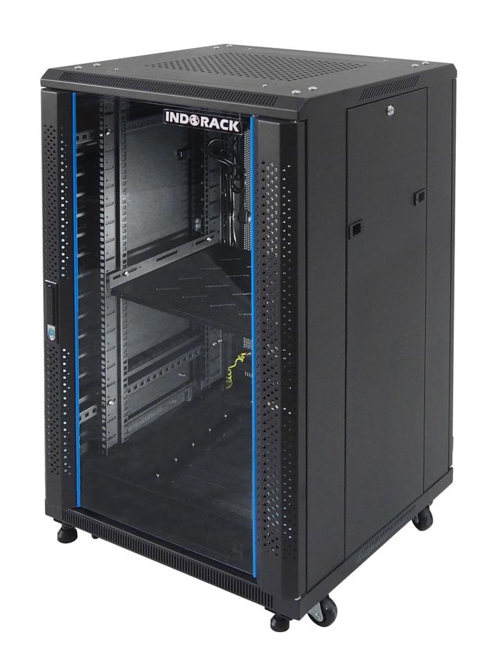 Jual Rack Server 19" 20U IR6020G Depth 600mm Indorack Close Rack Glass ...