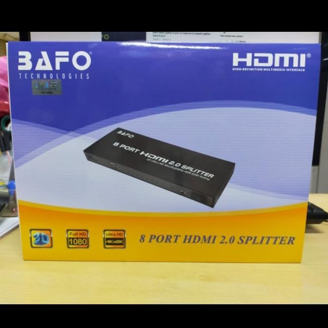 Jual BAFO HDMI Splitter 1-8 BAFO / HDMI Splitter 8 Port - Jakarta Pusat ...