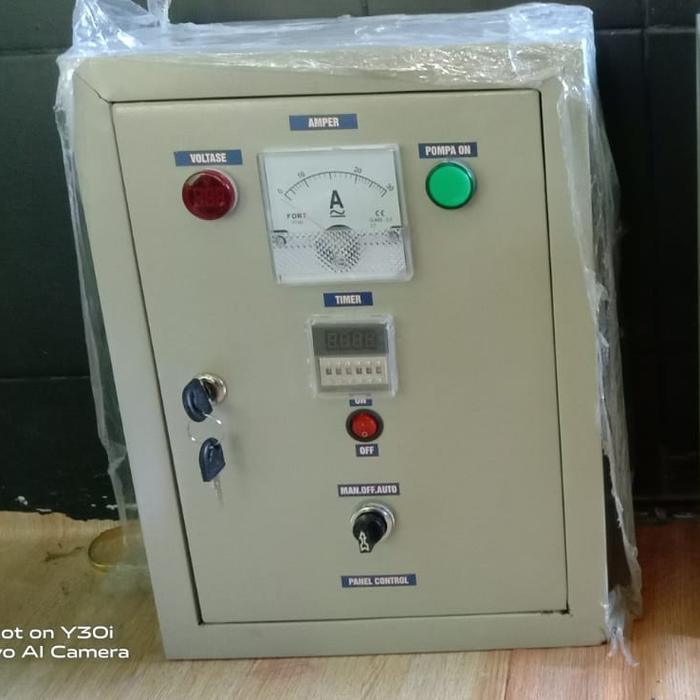 Jual panel otomatis pompa air submersible 1 hp 1 phase, timer digital ...