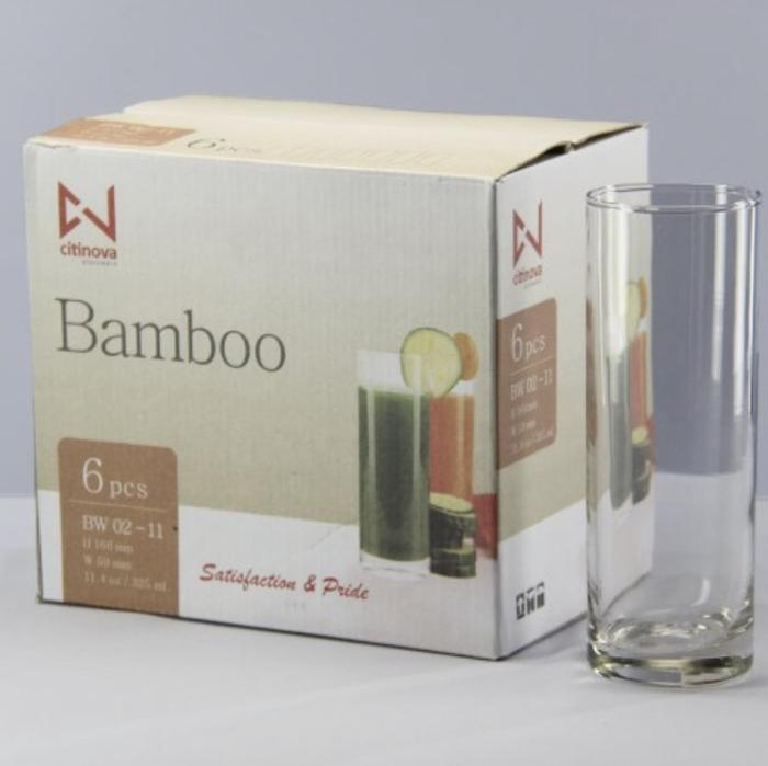 Jual Citinova Gelas Bamboo / Gelas Jus Tinggi Perbox 6pcs Di Seller ...