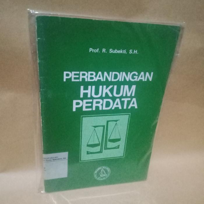 Jual buku perbandingan hukum perdata prof. R Subekti s H - Kab. Bekasi ...