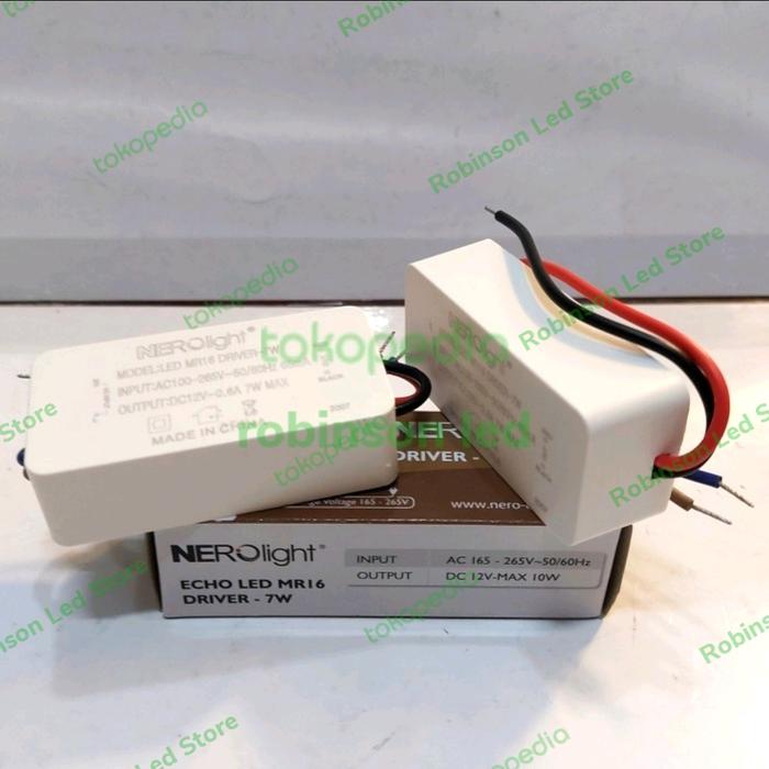 Jual Trafo Balast Travo Led Driver Electronic MR16 7W 7 Watt 12V ...