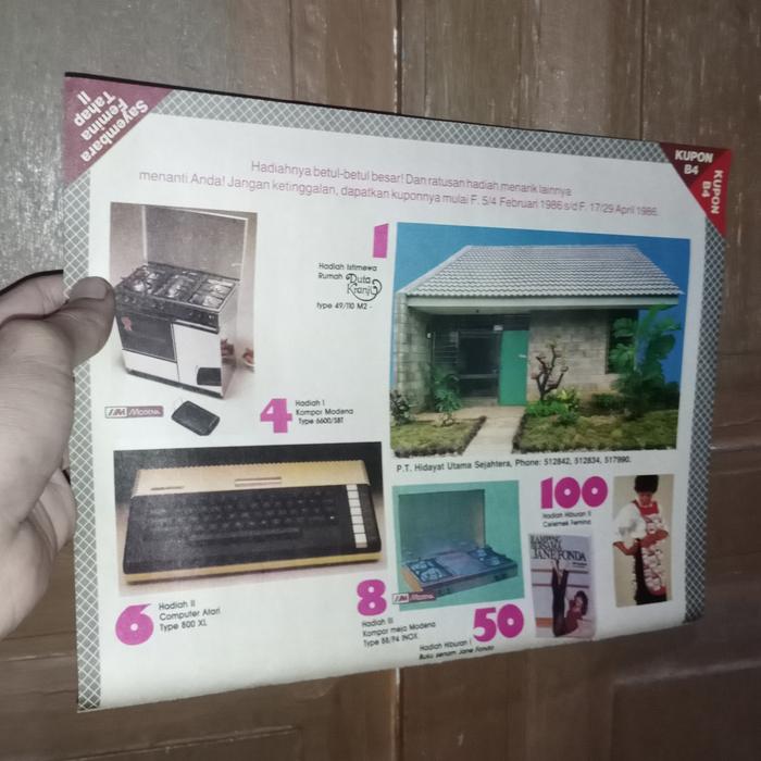 Jual Iklan Cetak Jadul Sayembara Berhadiah Computer Atari - Kota ...