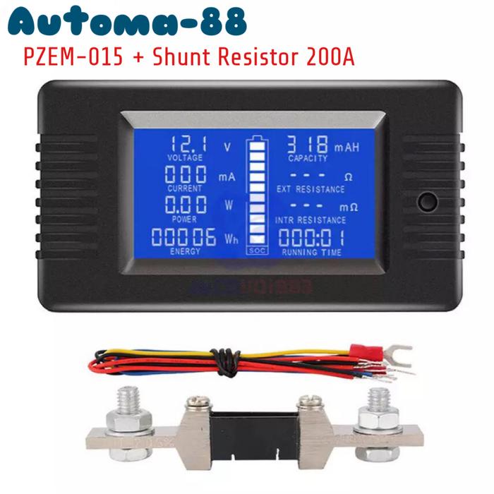 Jual Peacefair PZEM-015 Digital Battery Analyzer 50A 100A 200A 300A DC ...