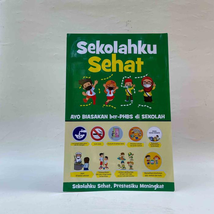 Jual Poster Sekolah, Poster Sekolah Sehat dengan PHBS, Poster PHBS ...