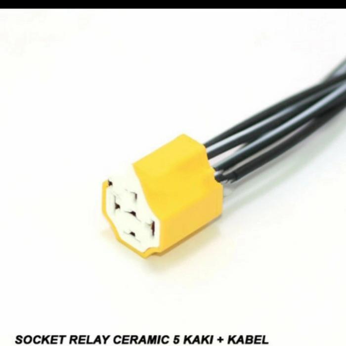 Jual Socket/Soket/Rumah Relay/Rilay Kaki 5/Kaki5 (K5) Keramik 4 Kabel ...