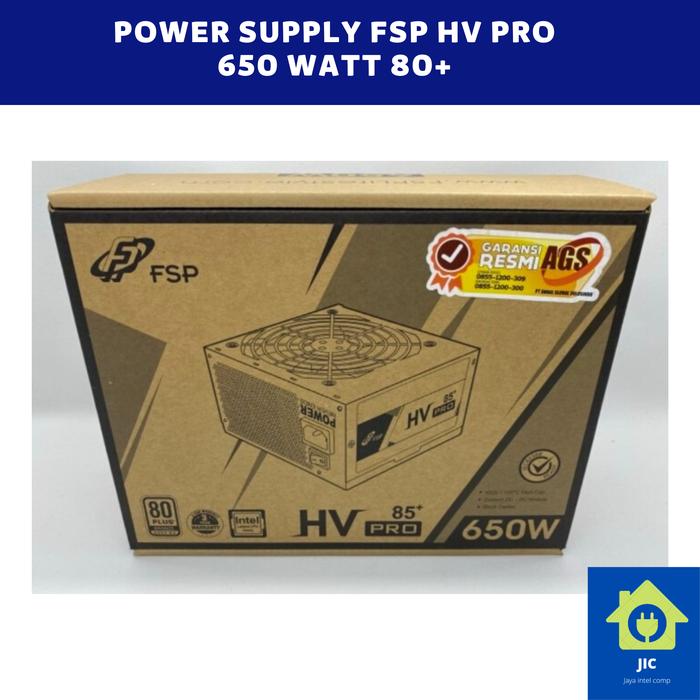 Jual POWER SUPPLY FSP HV PRO 650 WATT 80+ - Jakarta Pusat - Jaya Intel ...