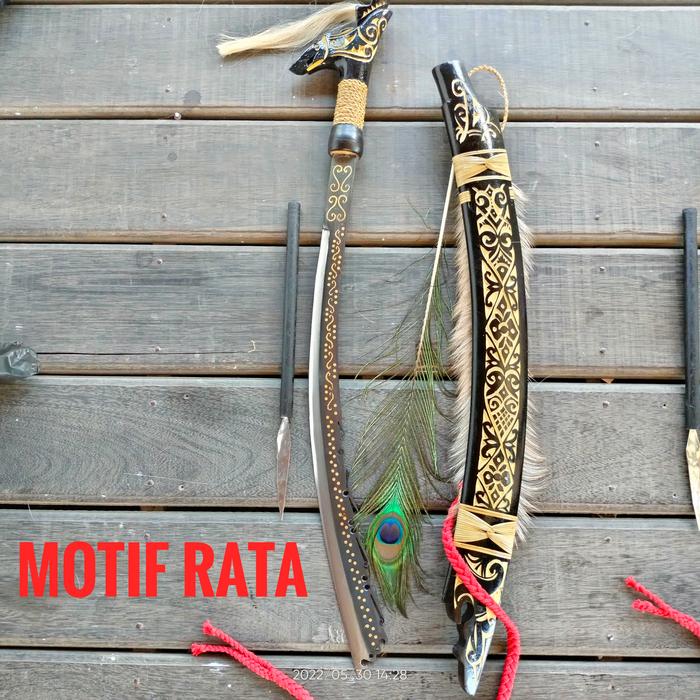 Jual mandau . motif jimpul . khas dayak . senjata dayak - lancip - Kab ...