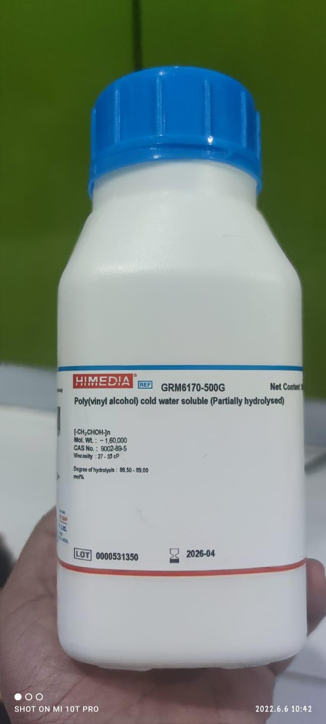 Jual polyvinyl alcohol for analysis HIMEDIA 500gr PVA equivalen merck ...