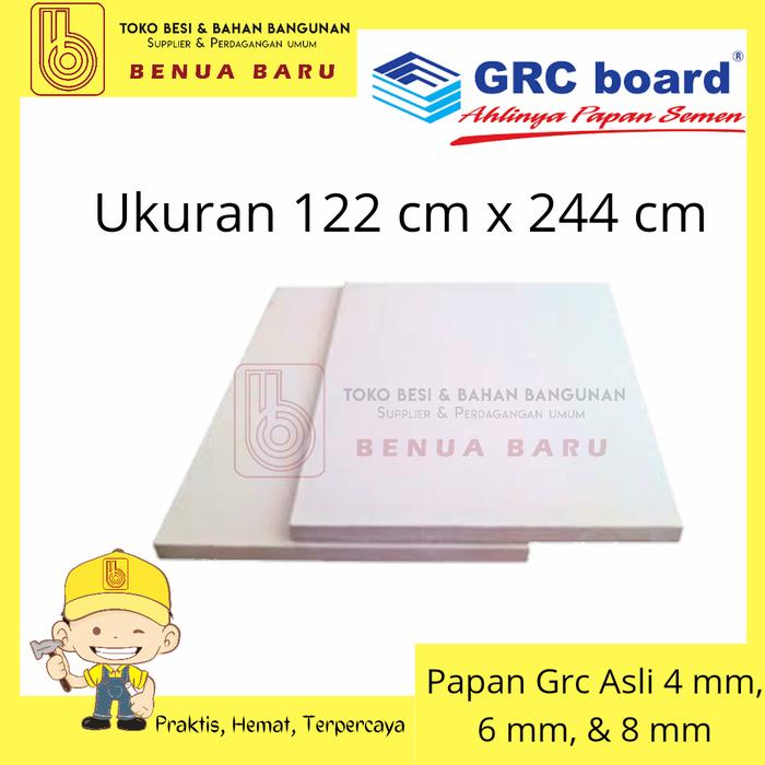 Jual Papan GRC Asli Tebal 4 mm / Papan Plafon GRC Asli / GRC Board ...
