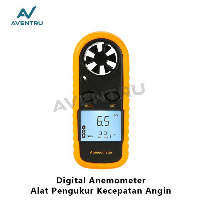 Jual Digital Anemometer with Thermometer Alat Ukur Kecepatan Angin dan ...