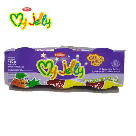 Jual Wong Coco My Jelly Nata de Coco 240gr Isi 3 Cup @ 80 gram ...
