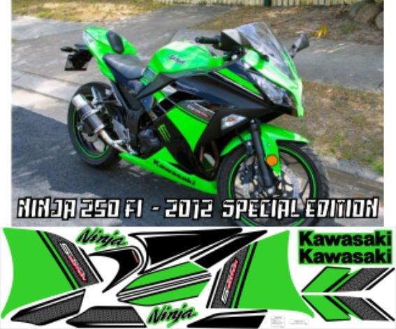 Jual Sticker Stripping Ninja 250 Fi ABS Special Edition 2012 -2013 ...