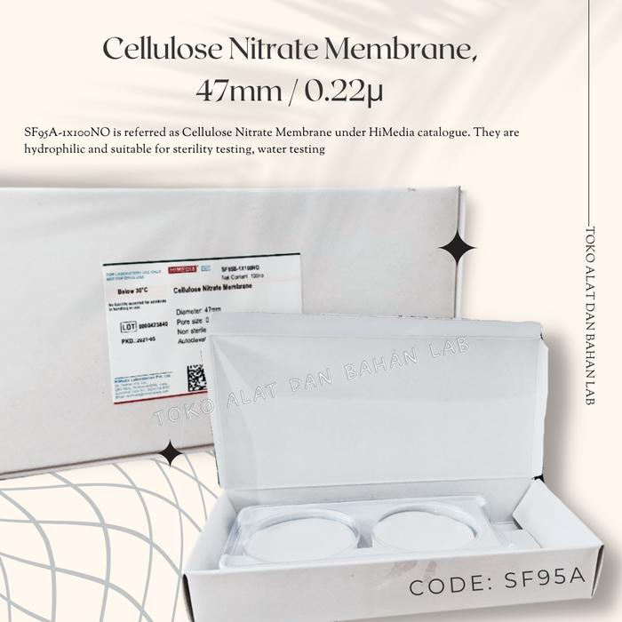 Jual Cellulose Nitrate Membrane, 47mm, 0.22um, Himedia, 100 pcs/pack ...
