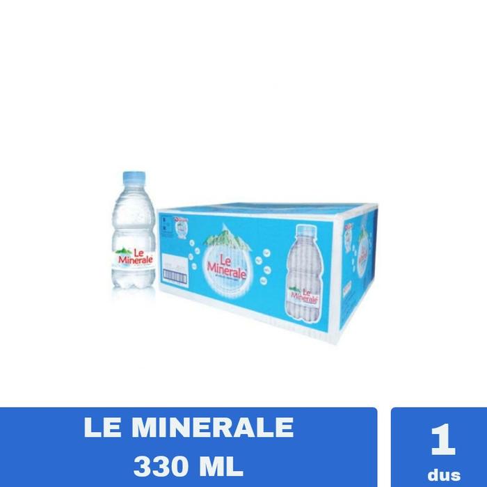 Jual LE MINERALE AIR MINERAL BOTOL KECIL 330ML 1 DUS ISI 24 botol ...