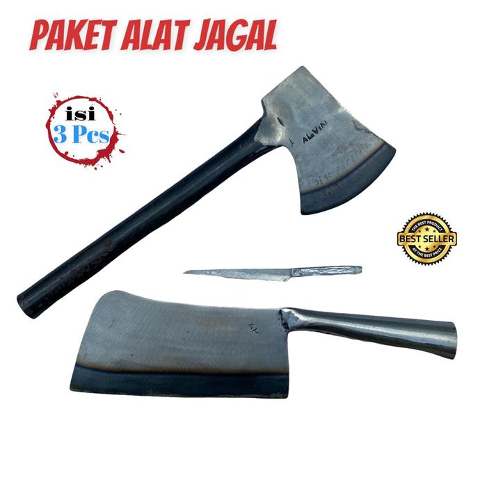 Jual Isi 3 - Kapak Genggam Pisau Cacah Daging Tulang Ayam Dan Pisau ...