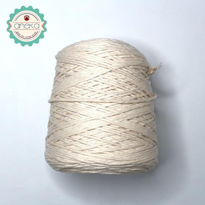 Jual Benang Tali Katun / Single Strand Macrame Makrame Warna 1kg 3mm-4mm - 3mm Cream - Jakarta ...
