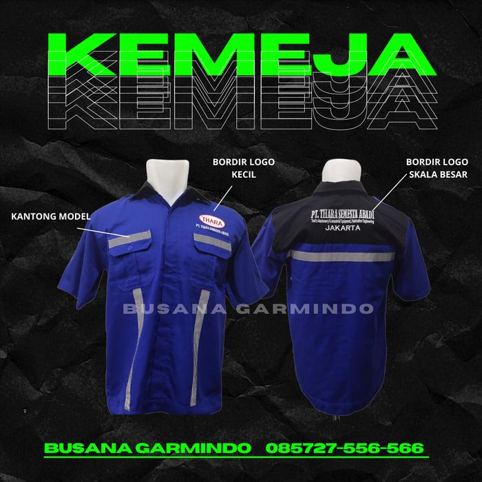 Jual Kemeja Bordir Custom Kantor PDL Seragam Lapangan Komunitas Terbaik ...