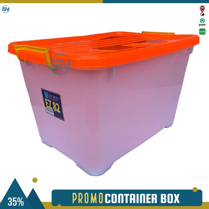 Jual CONTAINER BOX PLASTIK 82 LITER MURAH ORIGINAL KOTAK PENYIMPANAN ...