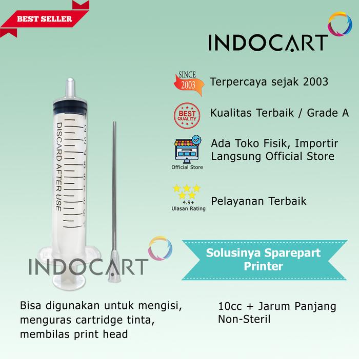 Jual Syringe Spuid Spuit-Jarum Suntik-Suntikan Tinta-10cc 10ml 10 cc ml ...