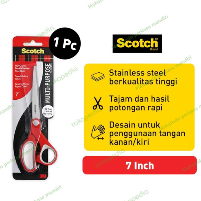 Jual 3M Scotch Multipurpose Scissors 1427 - Gunting Serba Guna 7 Inch ...