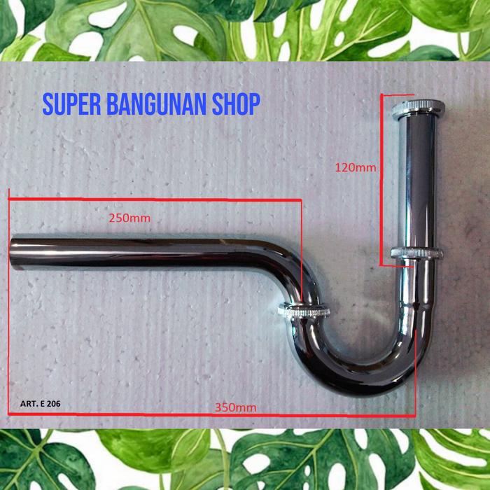 Jual Sifon Wastafel Leher Angsa Stainless / Sipon Only Tanpa Afur ...