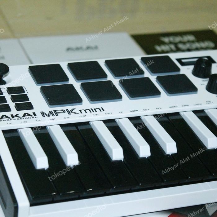 Jual Akai MPK Mini MK3 MKIII Limited Edition White 25-key Keyboard ...