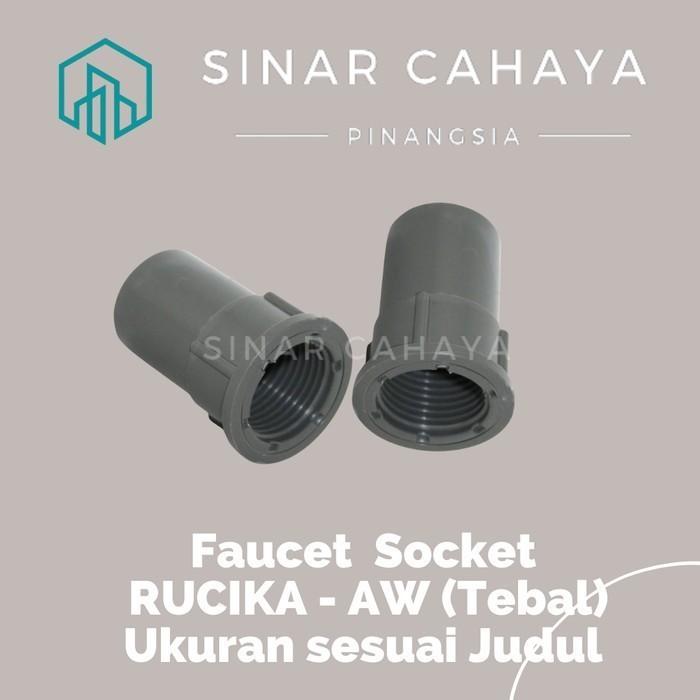 Promo Faucet Socket / Socket Drat Dalam PVC AW ukuran 1" x 1/2 ...