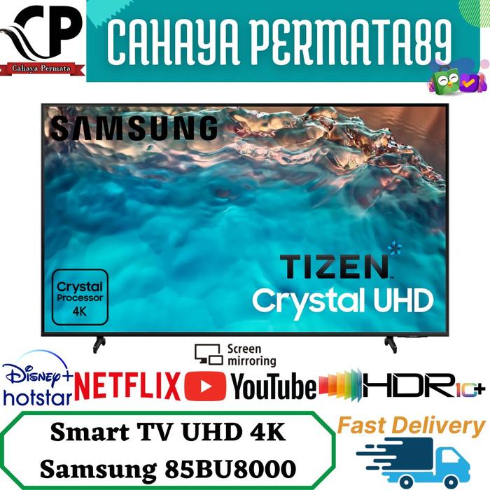 Promo SAMSUNG 85BU8000 Smart TV 85 Inch Crystal UHD 4K BU8000 ...