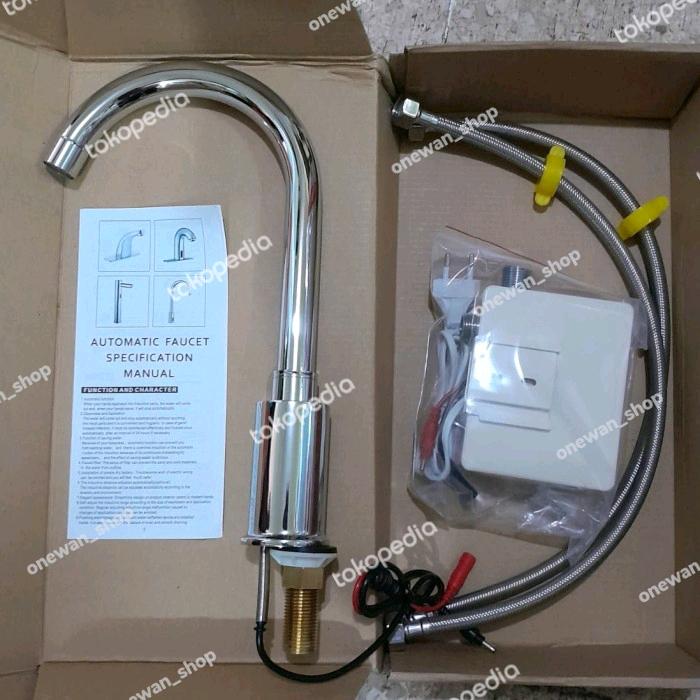 Jual kran sensor otomatis wastafel bak cuci piring kran kitchen sink ...