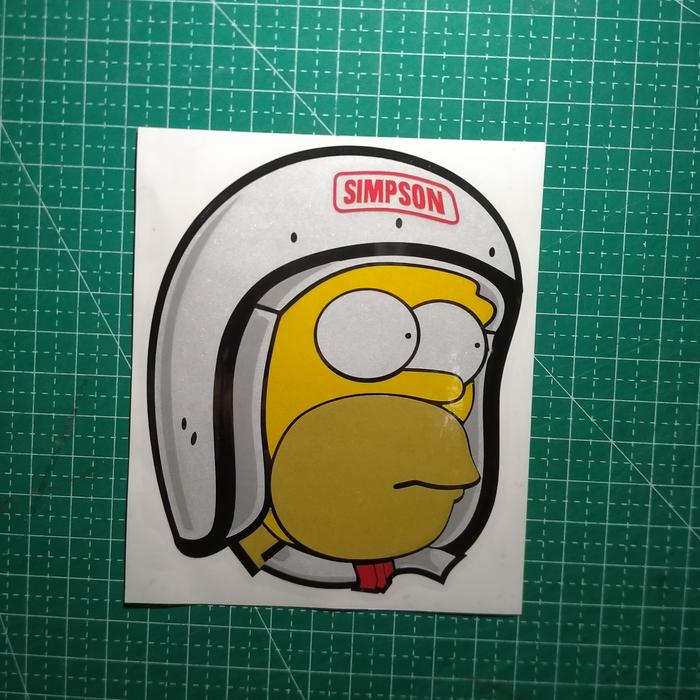 Jual Stiker Simpson Helmet - Kota Bandung - Stickerku_ | Tokopedia