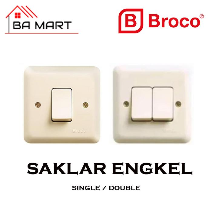 Jual Saklar Engkel Outbow Lampu Tunggal Saklar Tempel Single Double ...