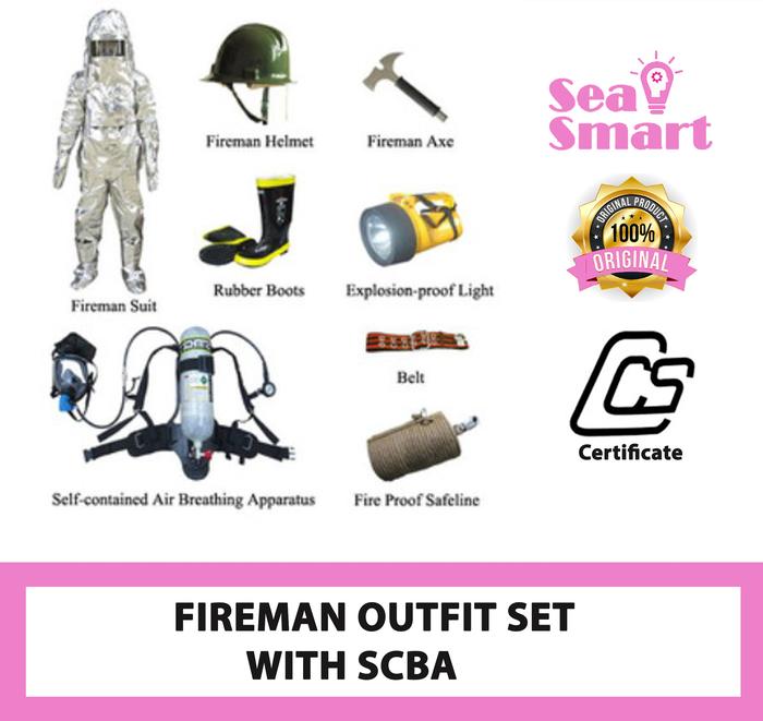 Jual Fireman Outfit Set + SCBA 5L /Baju Pemadam Set+ Breathing ...