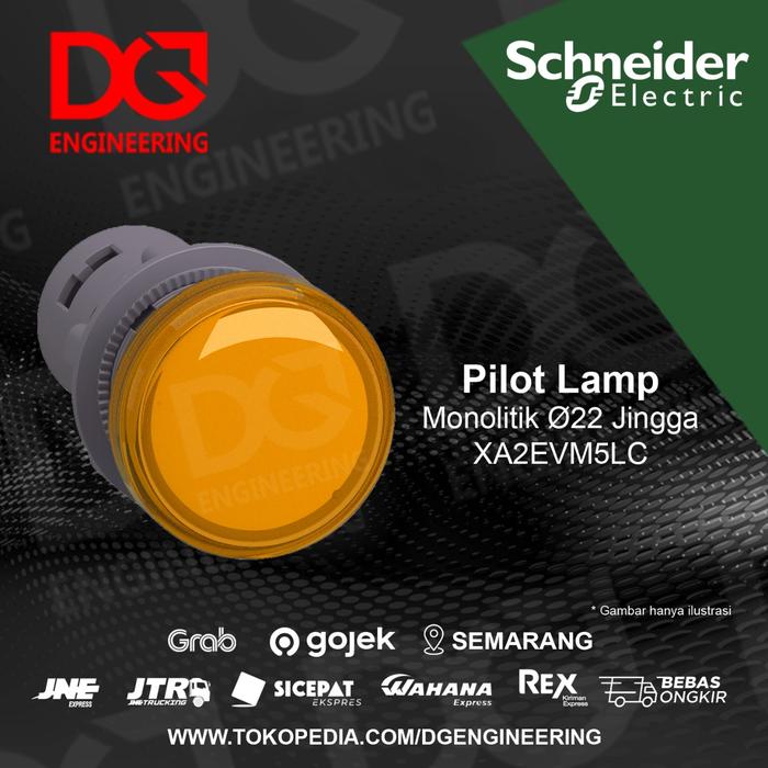 Jual Schneider Monolitik Pilot Lamp 22mm LED 220VAC Jingga XA2EVM5LC ...